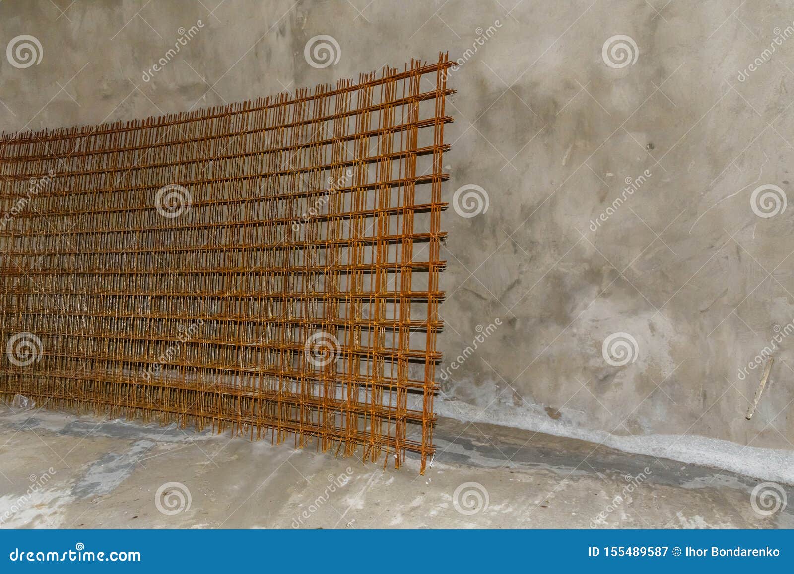 Metal Grate for Framework at Construction Site Stock Image - Image of ...