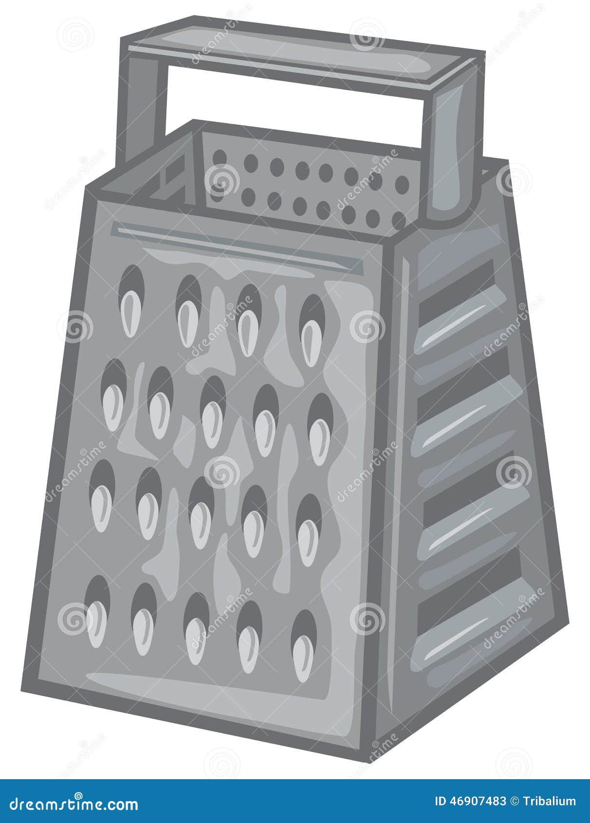Metal grater stock vector. Illustration of grater, fruit - 46907483