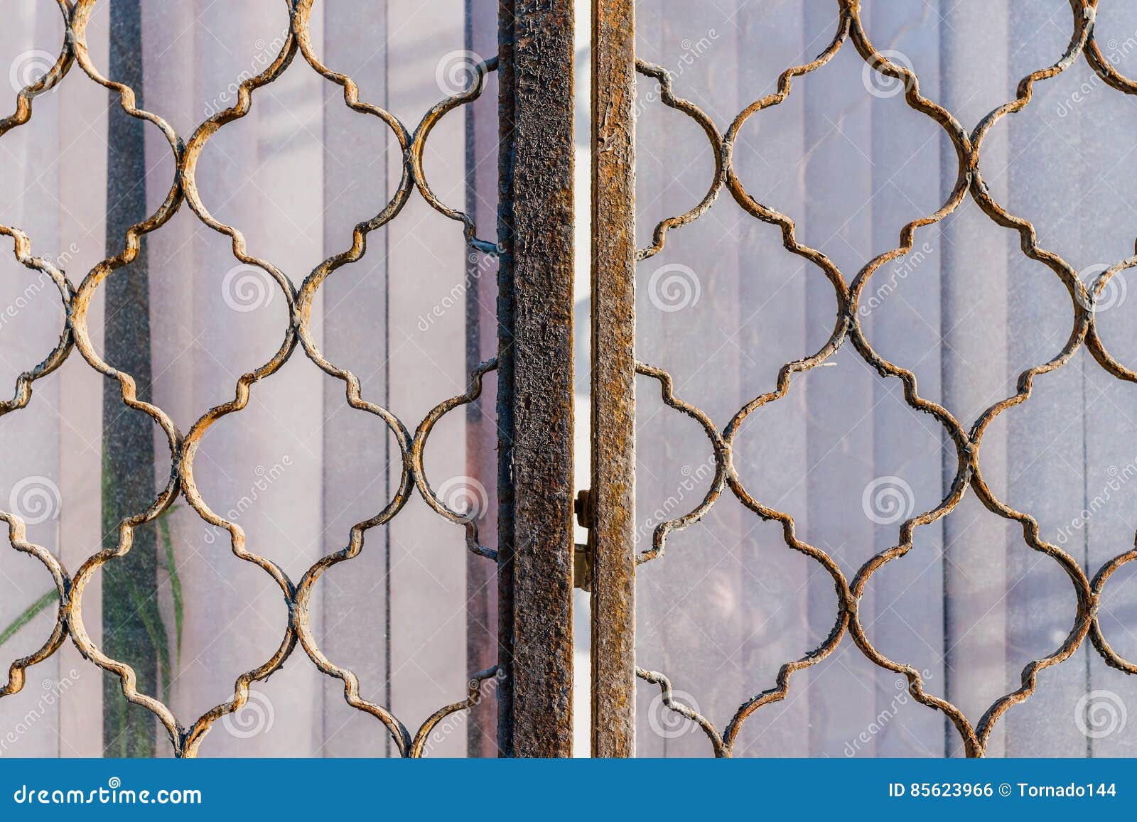 Metal Grating on a Closed Window Stock Photo - Image of decor ...