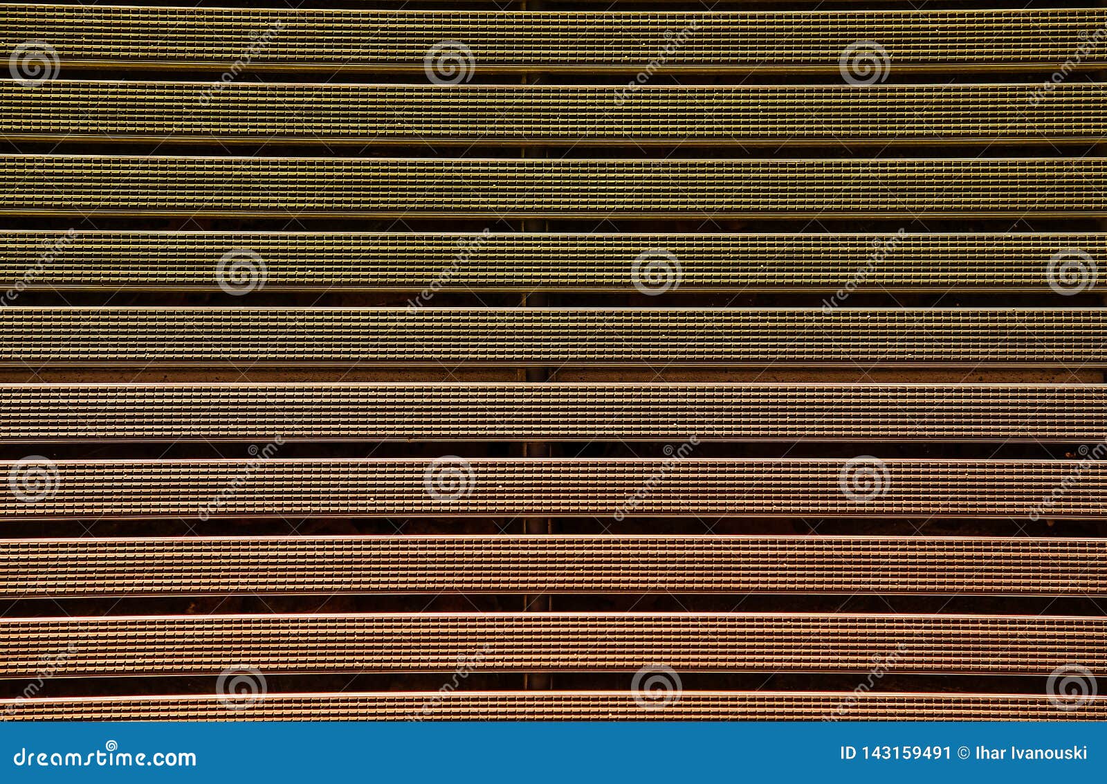 Metal Grating with Rubber Textured Multi-colored Coating.Texture Stock ...