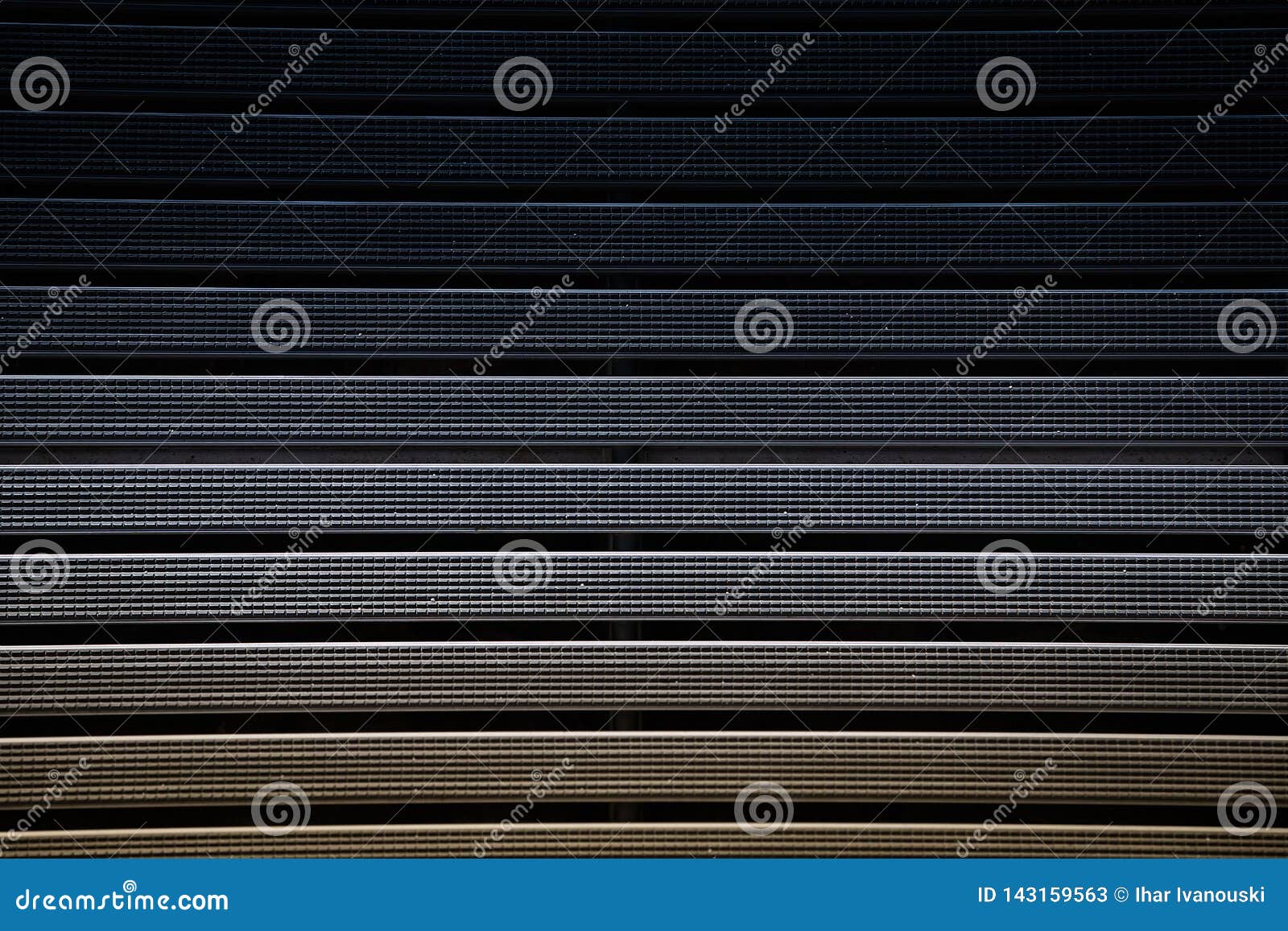 Metal Grating with Rubber Textured Multi-colored Coating Stock Image ...
