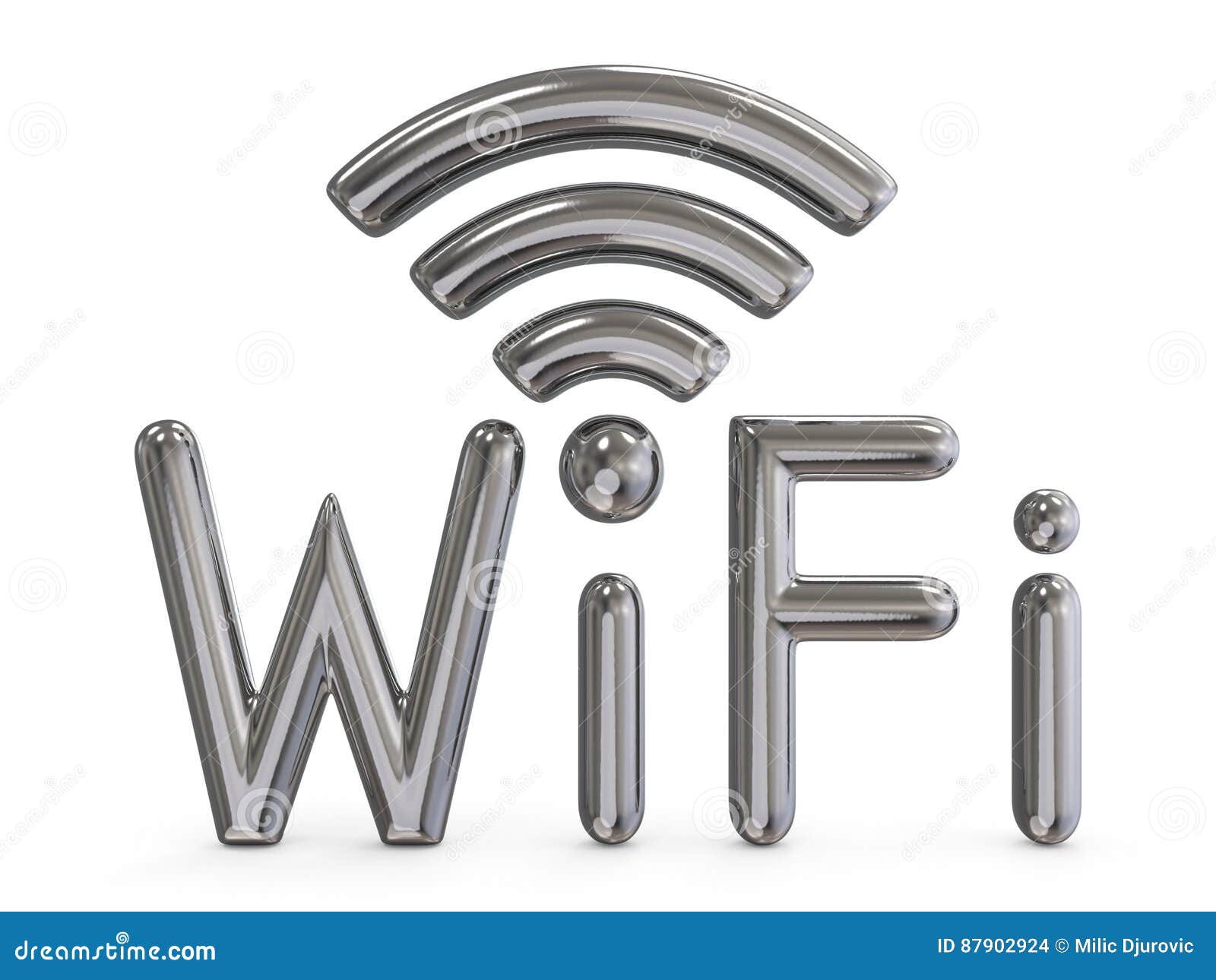 Grey Wifi Symbol With A Keyhole On A White Wall And A Golden Key Stock ...
