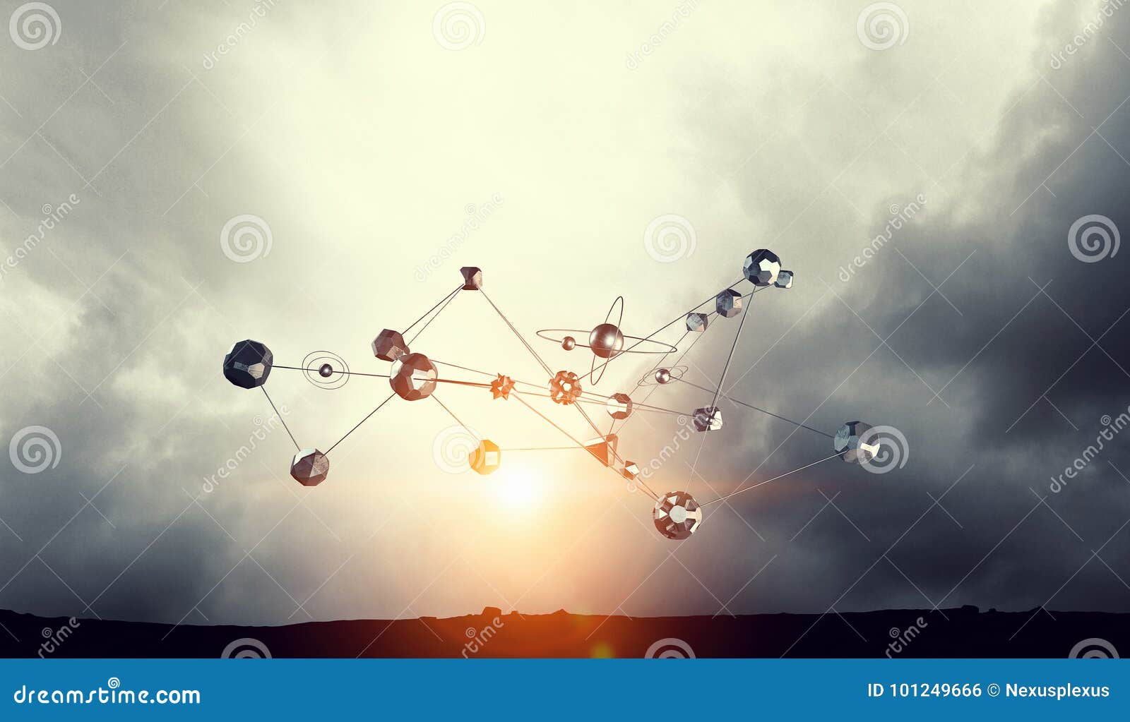 Wireless Interaction and Connection. Mixed Media Stock Photo - Image of ...