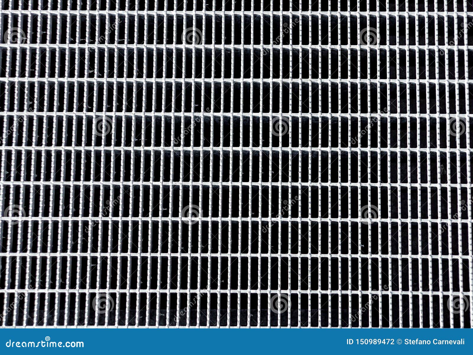 Metal Grid Background on Pavement on the Street Stock Photo - Image of ...