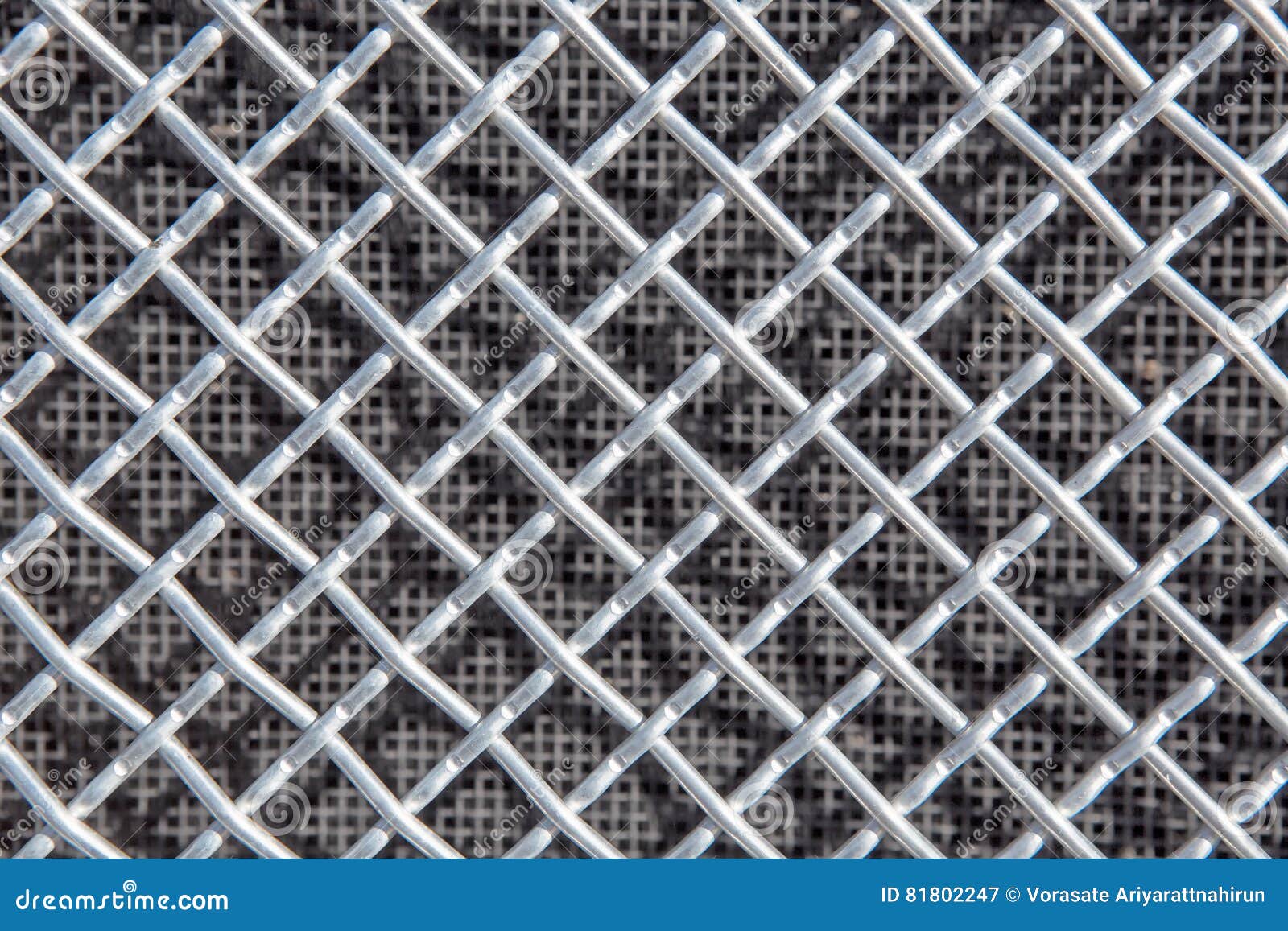 Metal Grid on Black Background Stock Image - Image of dark, iron: 81802247