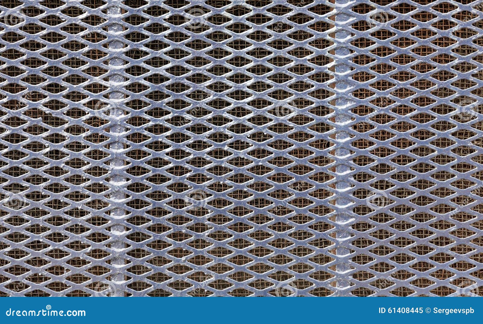 Metal grid stock image. Image of industrial, aluminum - 61408445