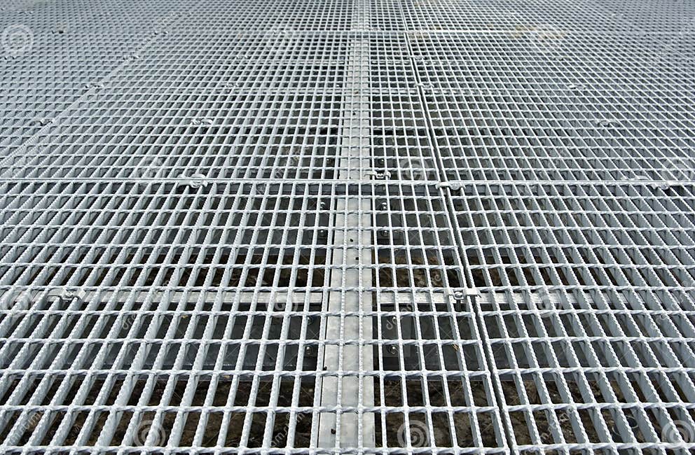 Metal grid walkway stock photo. Image of strong, iron - 6213010
