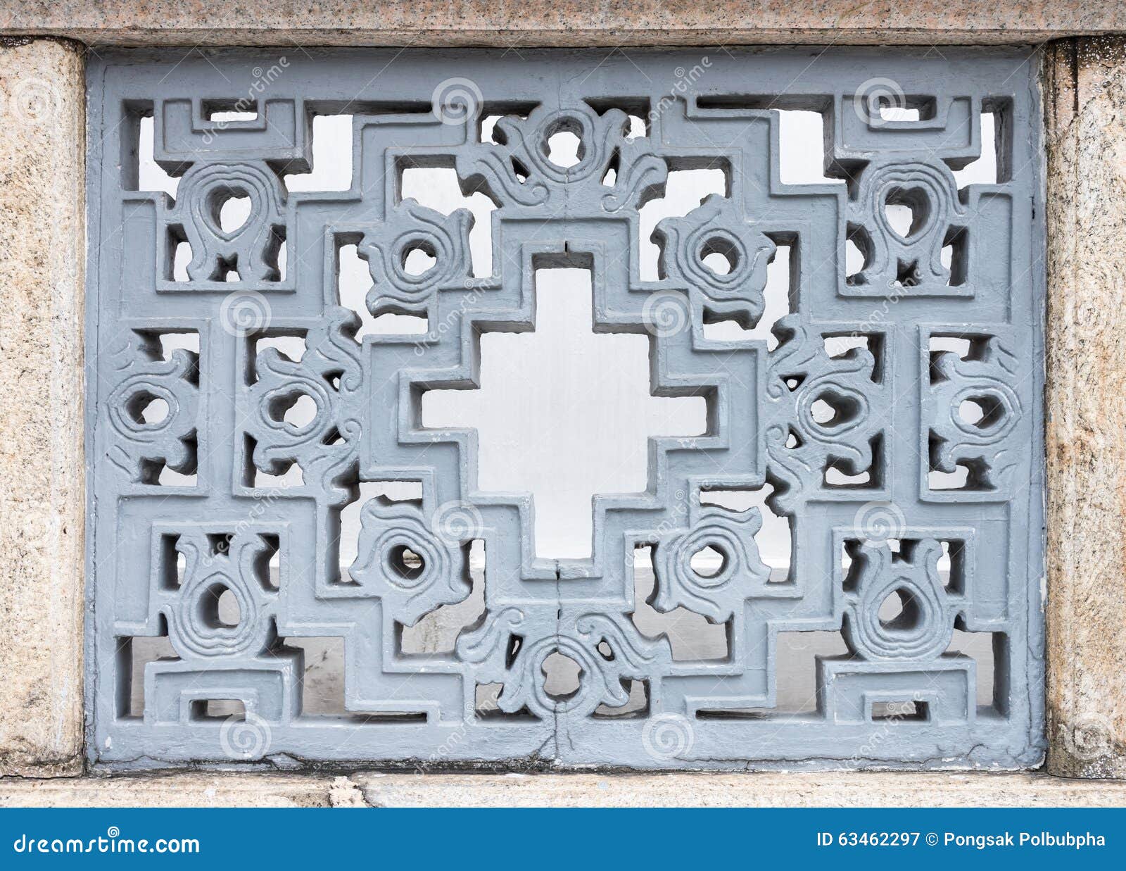 Metal Grille in the Chinese Style Stock Image - Image of grille, symbol ...