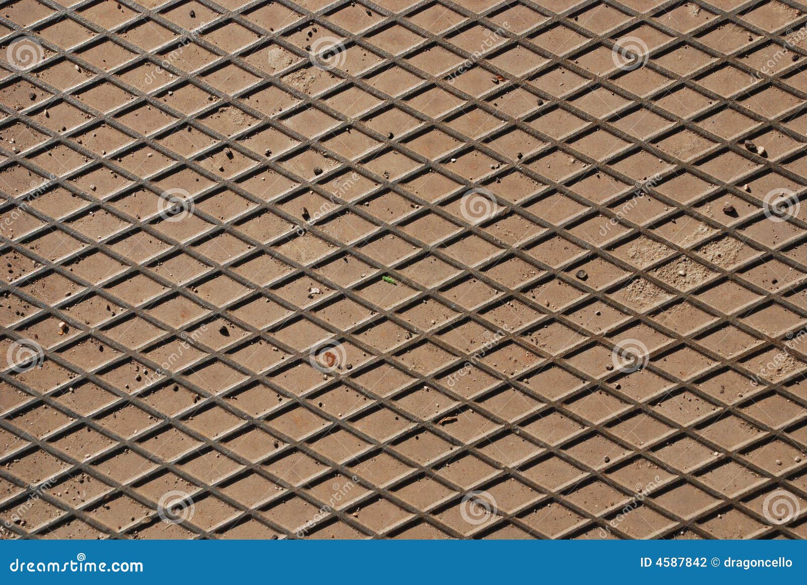Metal Grilled Flooring stock photo. Image of pavement - 4587842