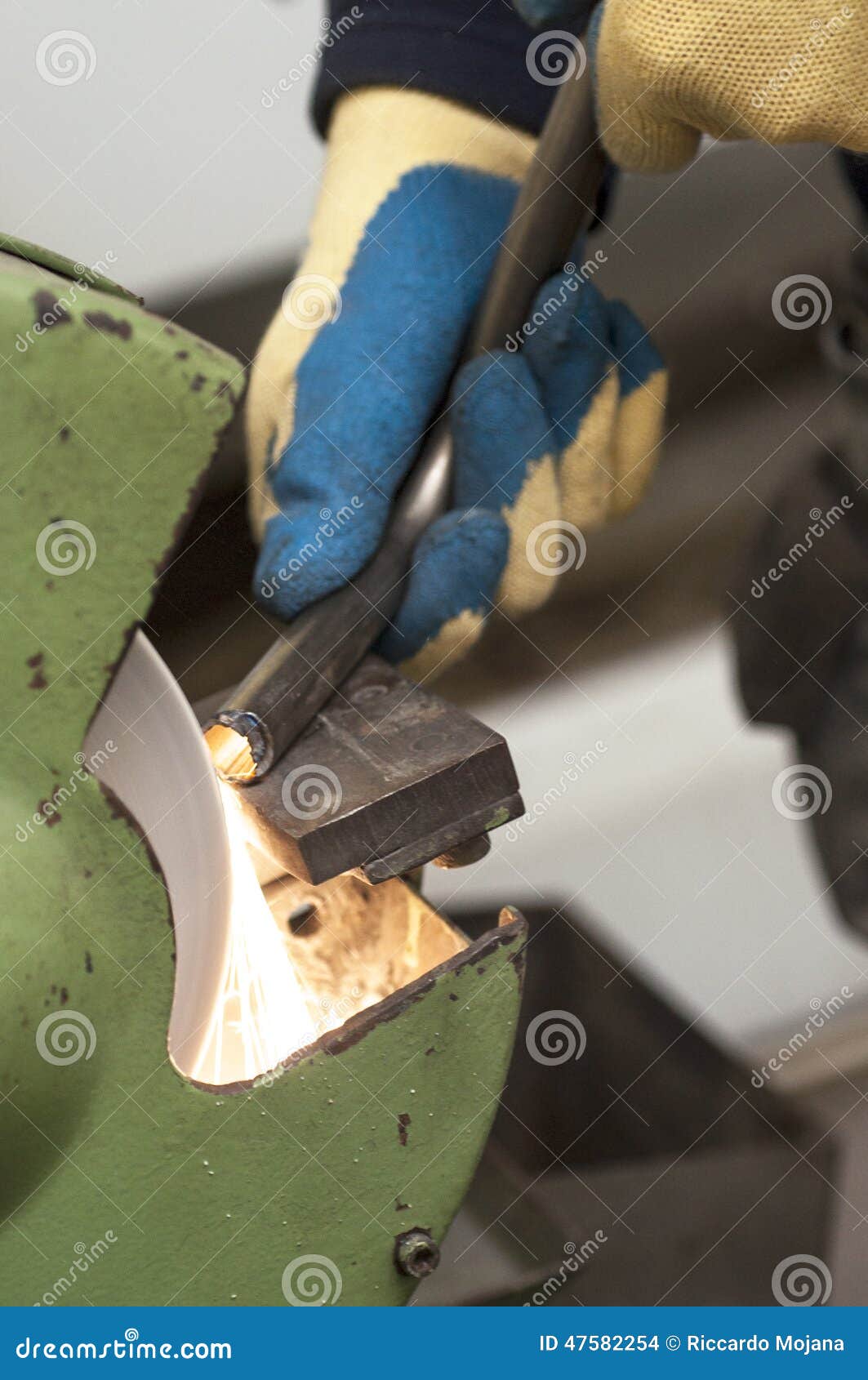 Metal grinding stock photo. Image of horizontal, focus - 47582254