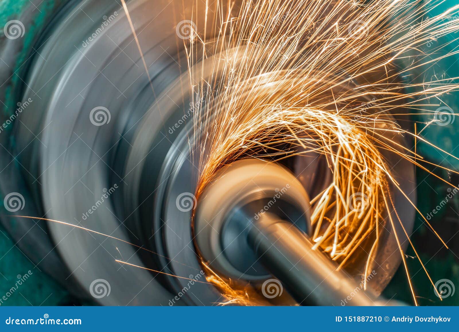 Metal Grinding, Internal Grinding with an Abrasive Wheel on a High ...