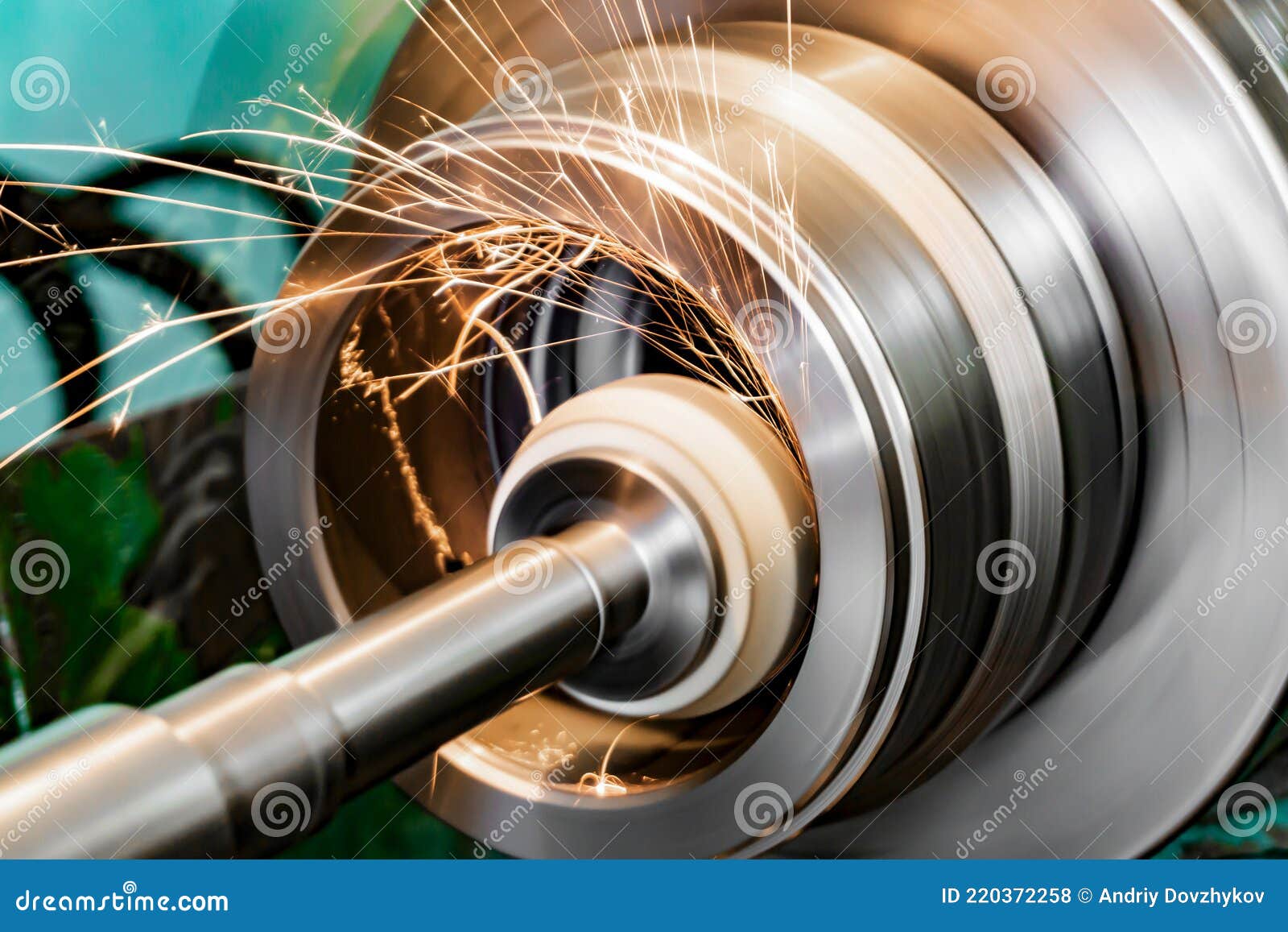 Metal Grinding, Internal Grinding with an Abrasive Wheel on a High ...