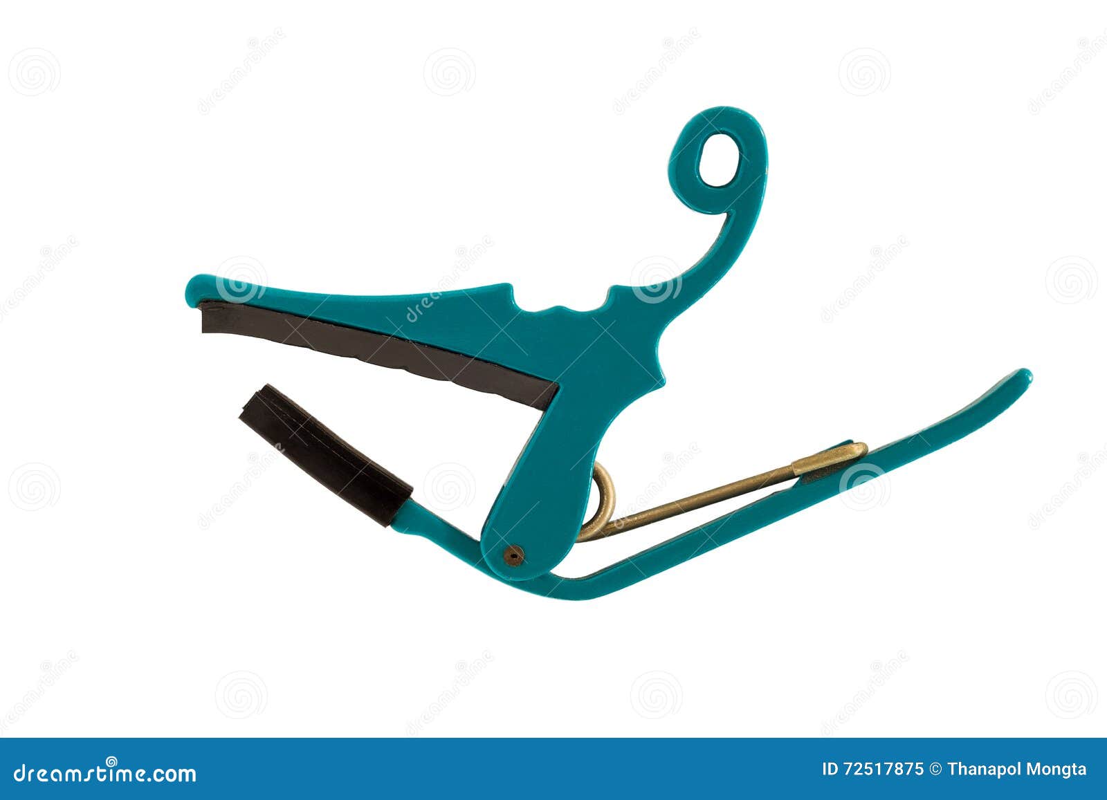Metal guitar capo stock image. Image of note, guitar - 72517875