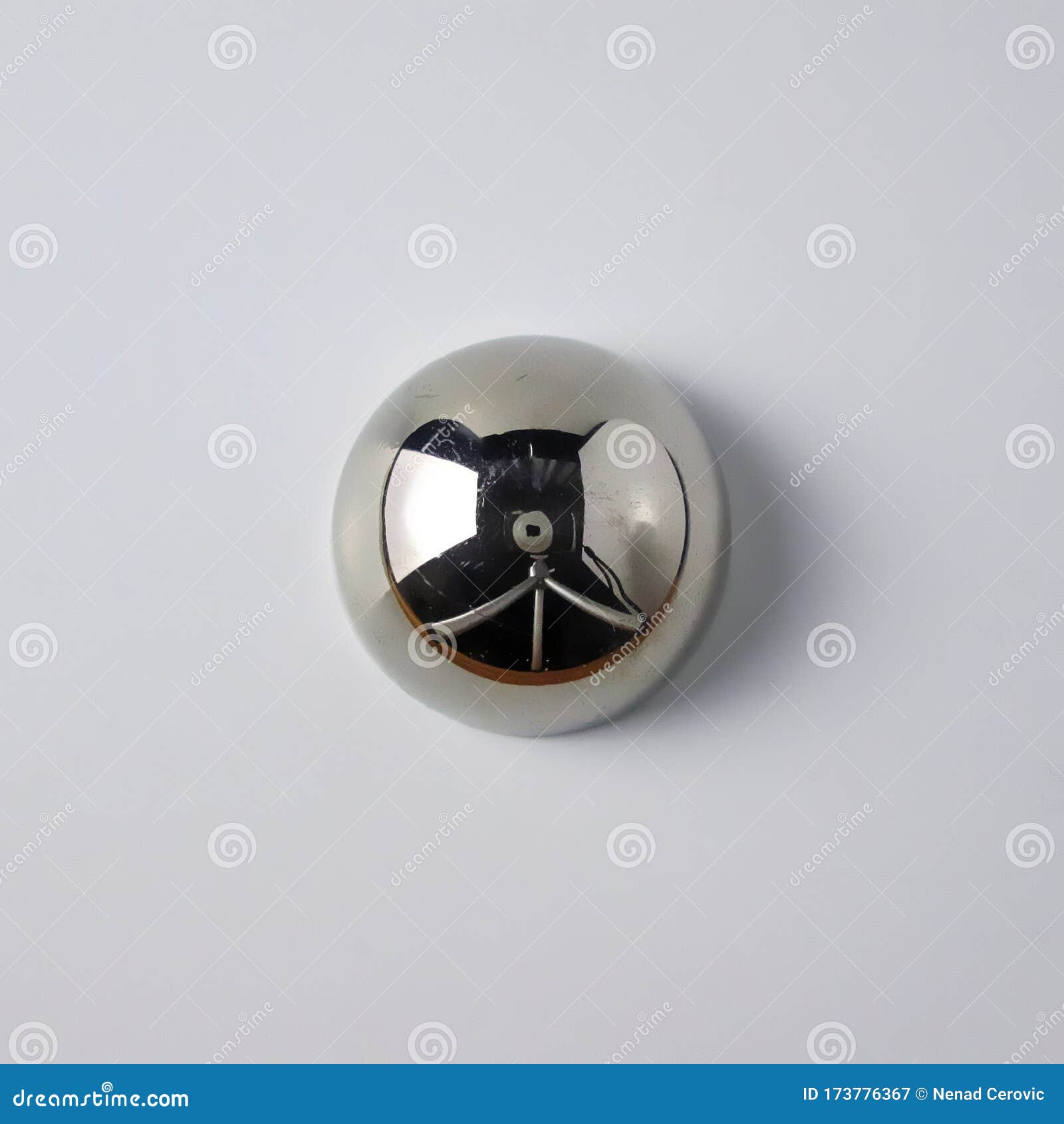 Metal Half Ring Of Silver Color Isolated On White Background. Fittings ...