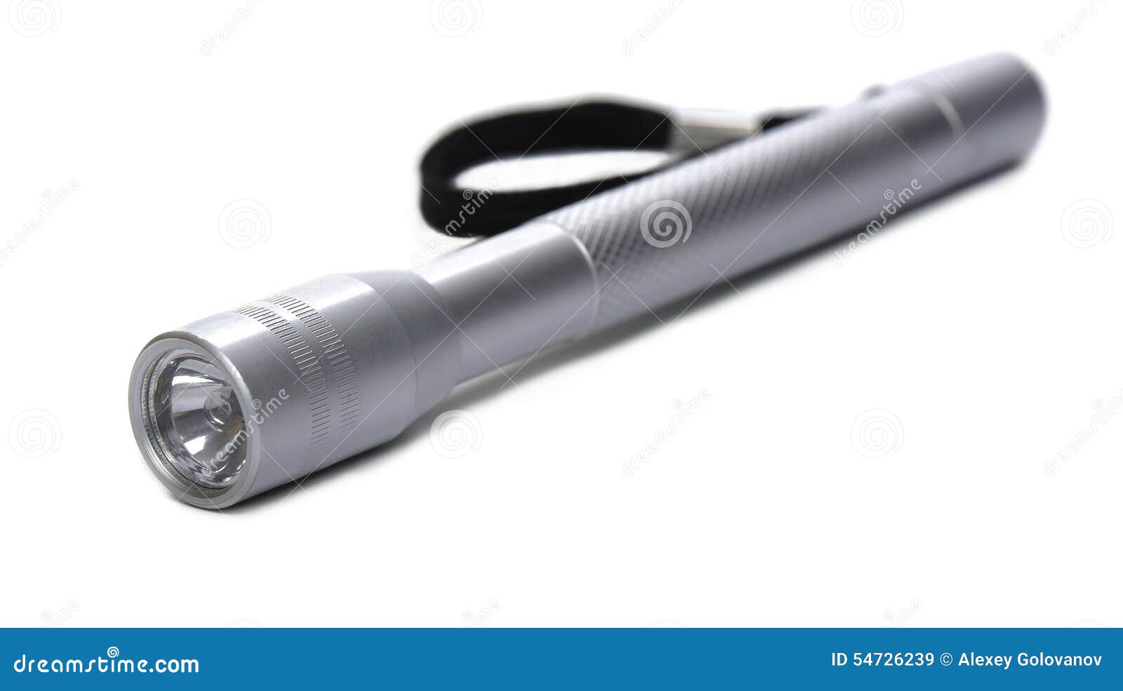 Metal halogen flashlight stock image. Image of light - 54726239