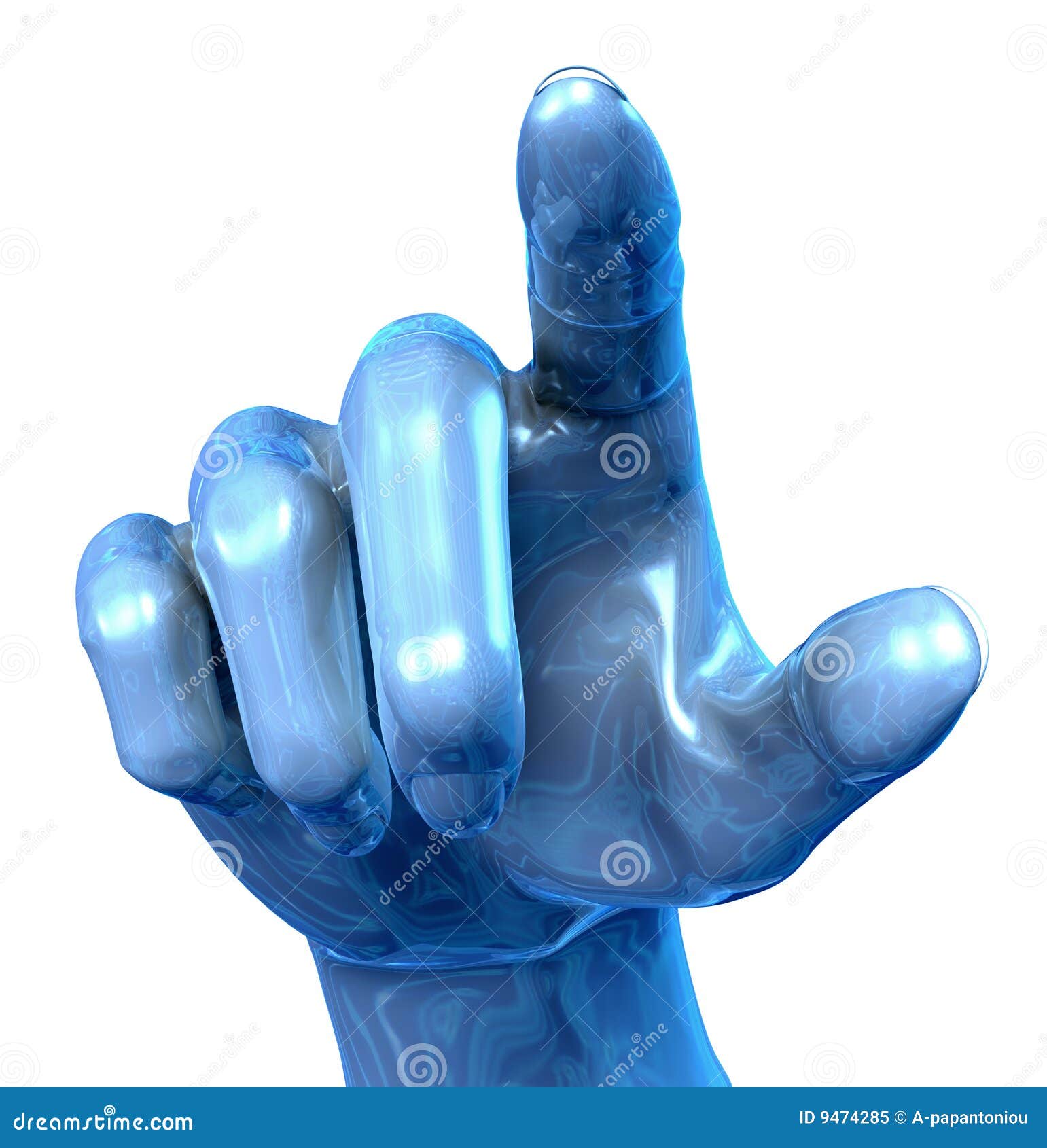 Metal Hand stock illustration. Illustration of isolated - 9474285