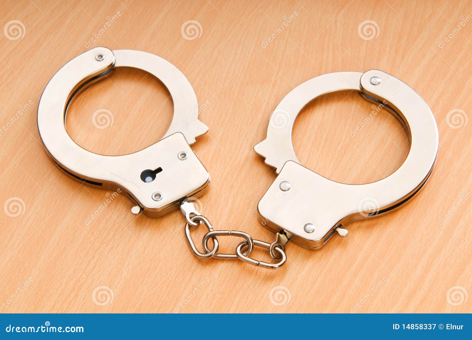 Metal handcuffs stock image. Image of handcuffs, arrest - 14858337