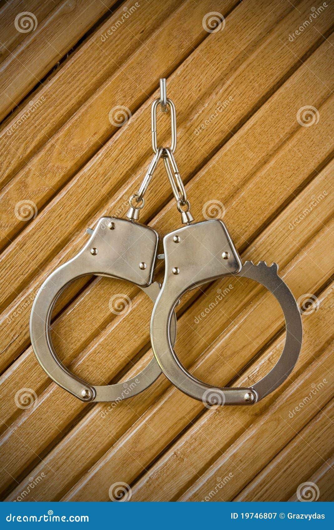 Metal handcuffs. stock image. Image of disorder, metal - 19746807