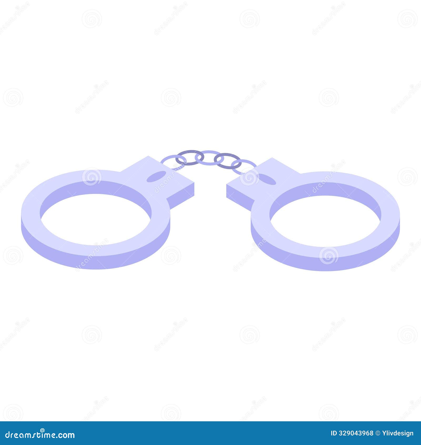 Handcuffs, Top View. 3D Rendering Stock Photography | CartoonDealer.com ...