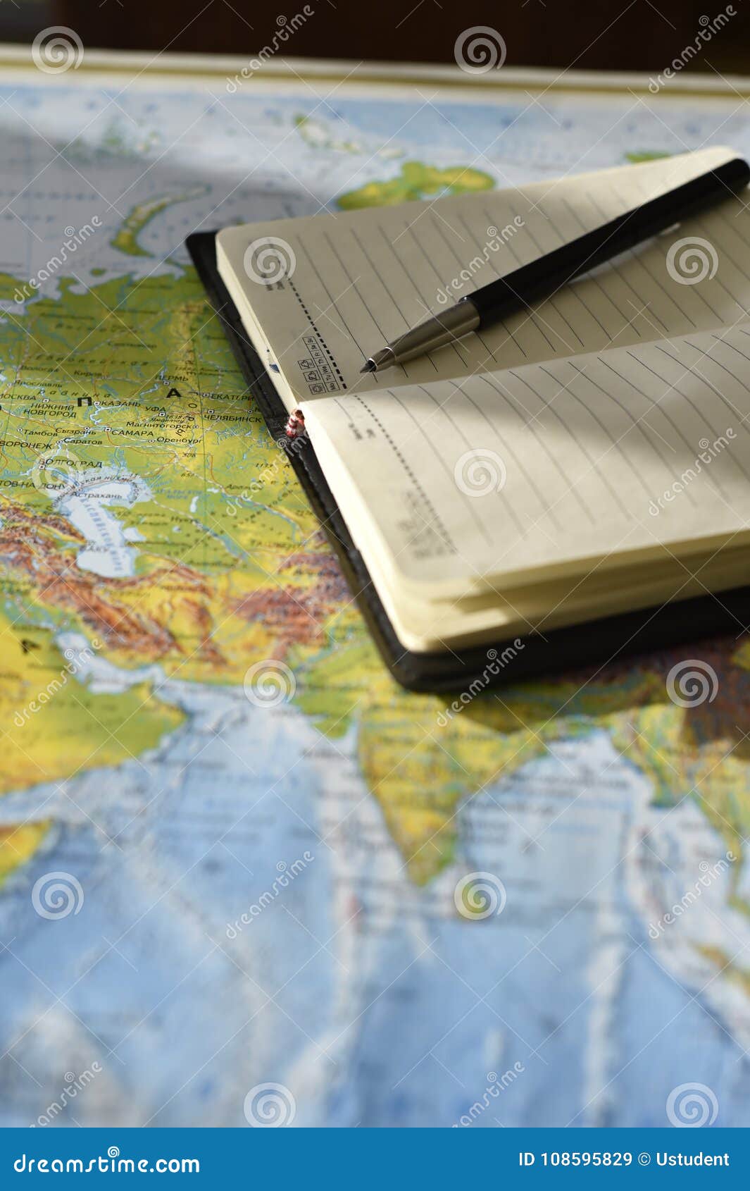 Pen on the notebook stock image. Image of note, concept - 108595829