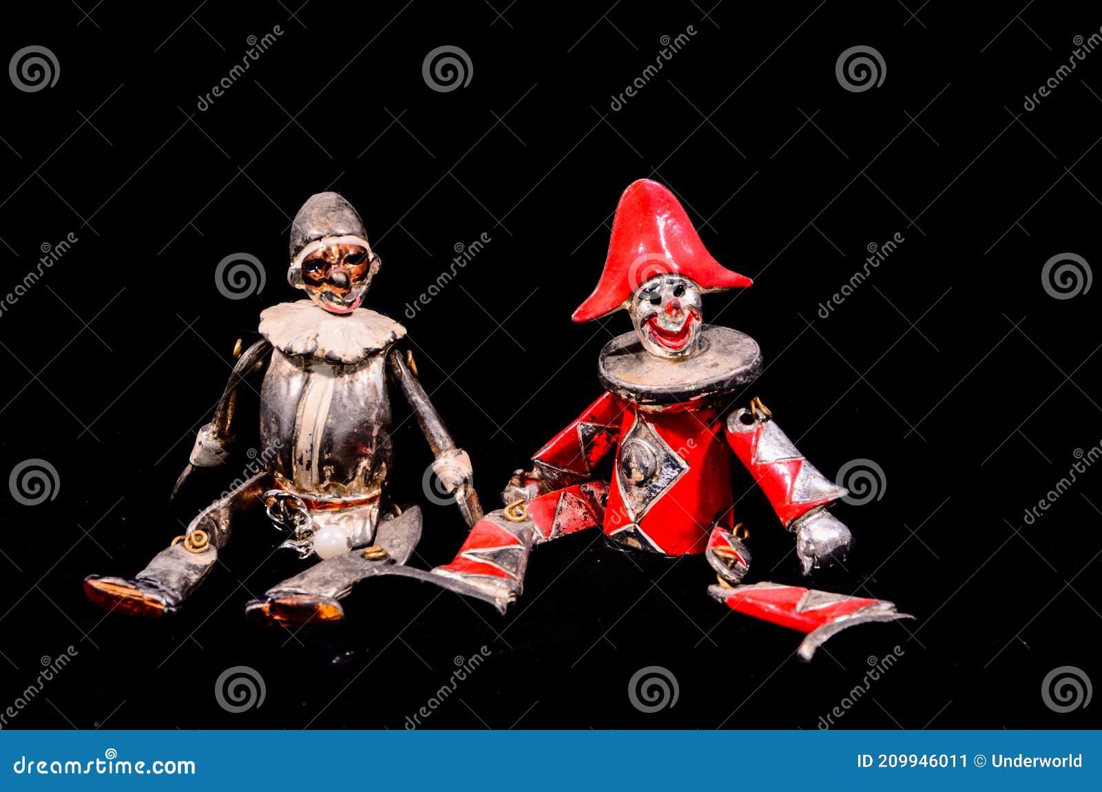 Metal Handmade Statue of a Carnival Puppet Stock Image - Image of black ...