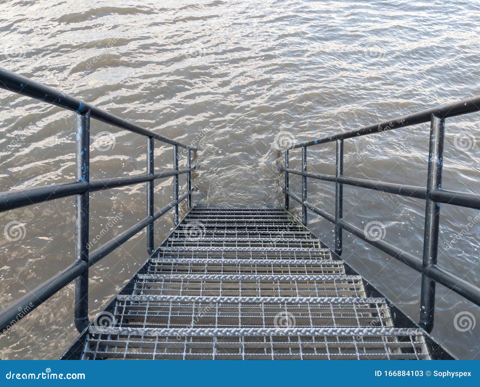 Perspective of Steps Down To the Thames River Stock Image - Image of ...