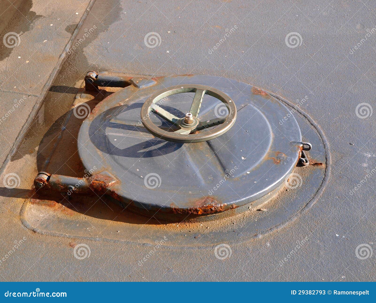 Metal hatch stock image. Image of soil, metallic, shielded - 29382793