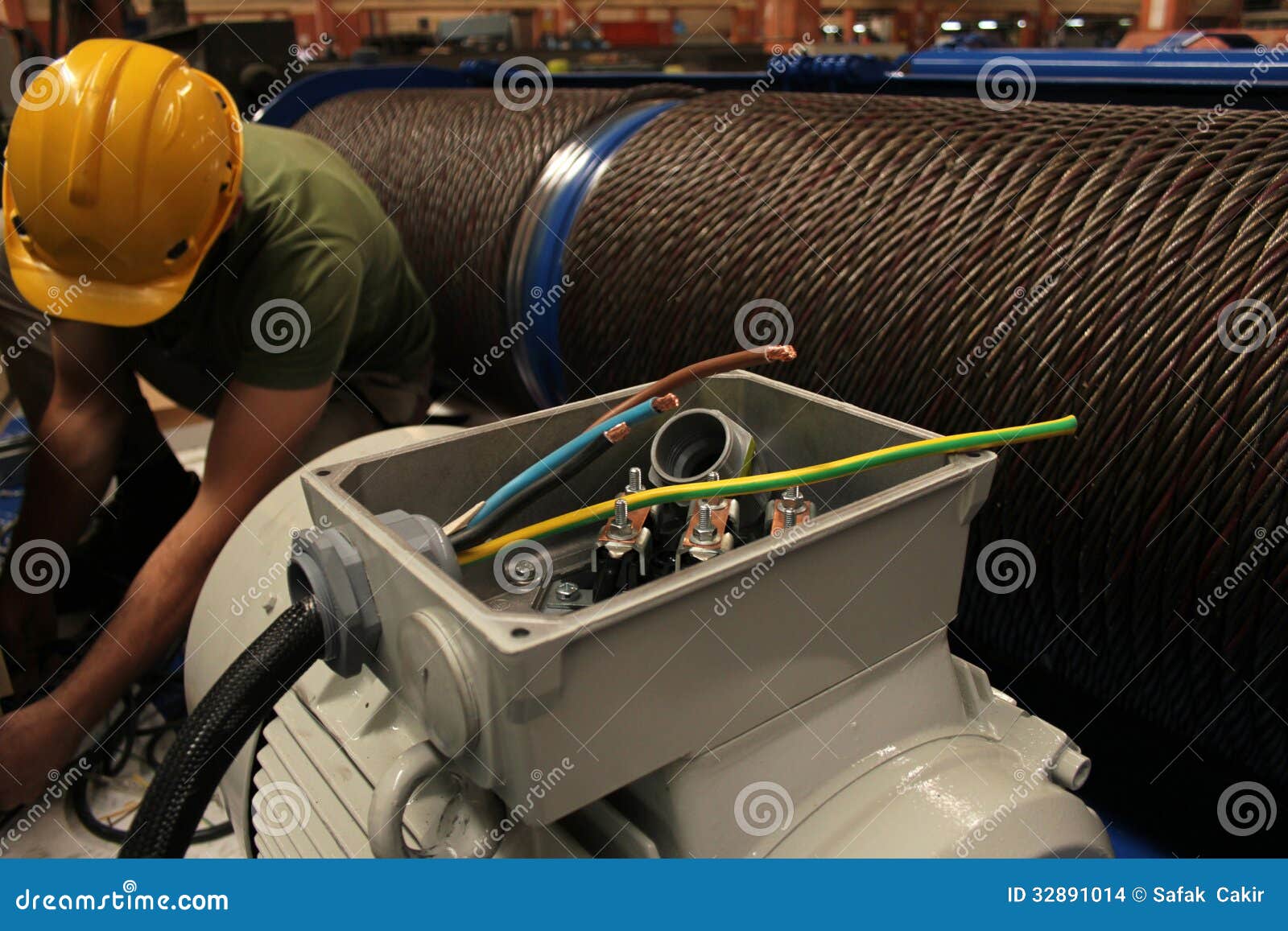 Metal Hawser stock photo. Image of motor, close, glove - 32891014