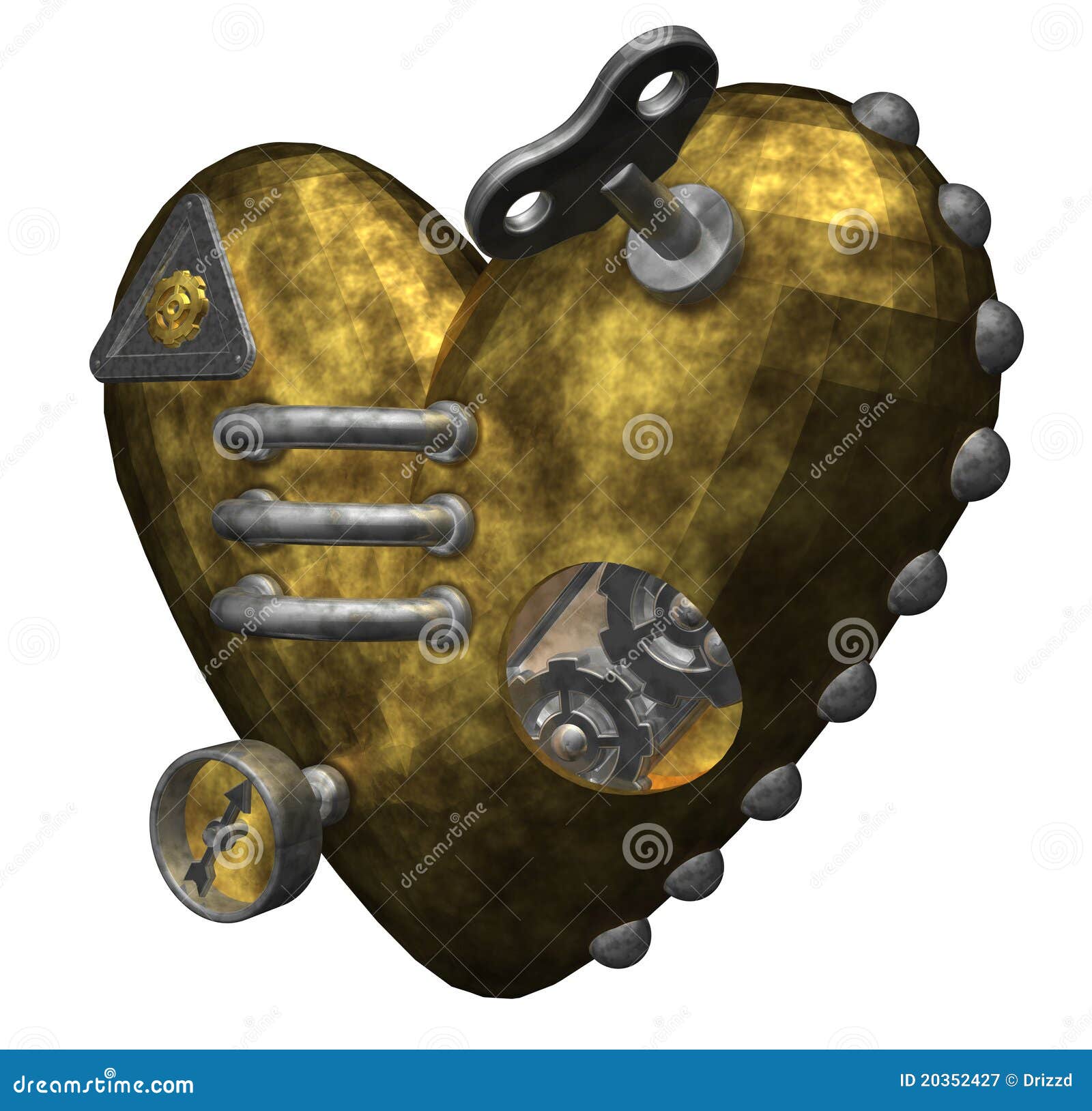 Metal heart stock illustration. Illustration of sign - 20352427