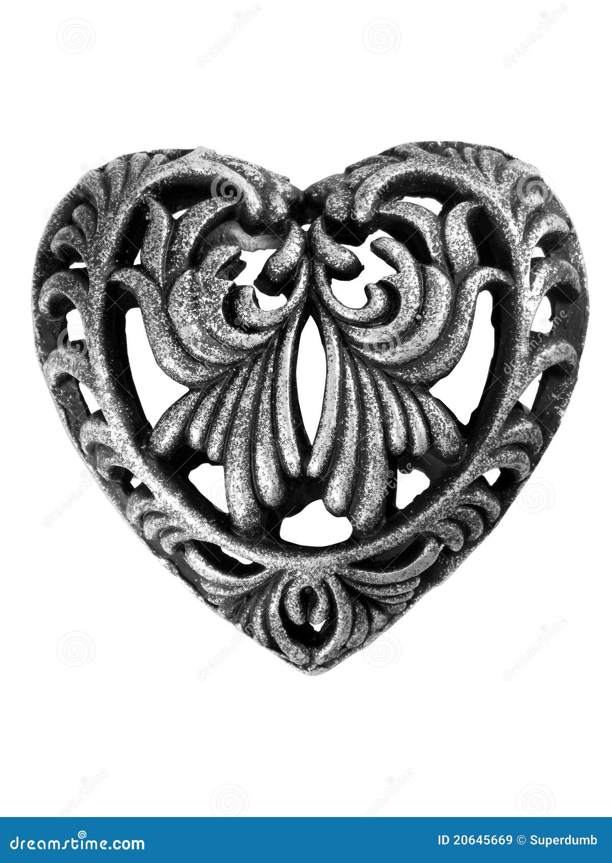 Metal Heart stock image. Image of decoration, decor, grunge - 20645669
