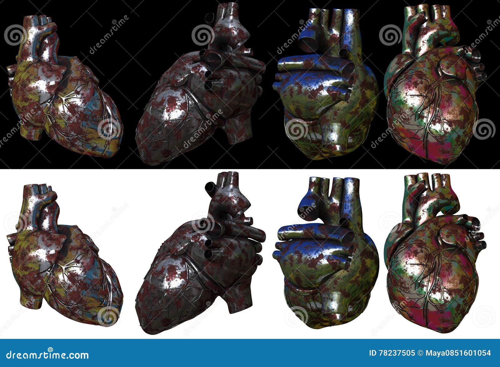 Metal heart stock illustration. Illustration of atrium - 78237505