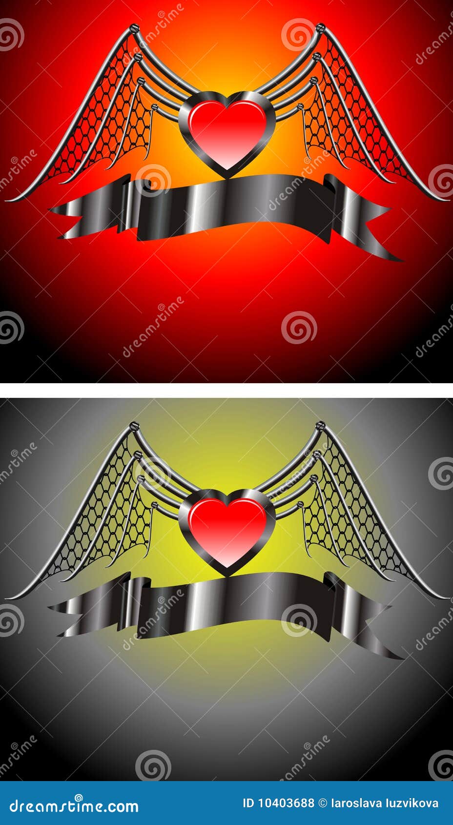 Metal heart vector stock vector. Illustration of present - 10403688