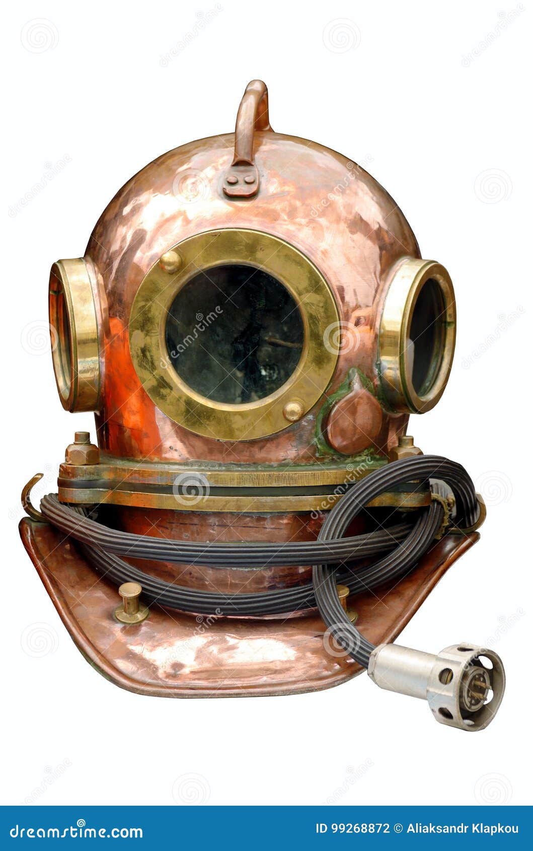 Metal helmet of the diver. stock photo. Image of diving - 99268872