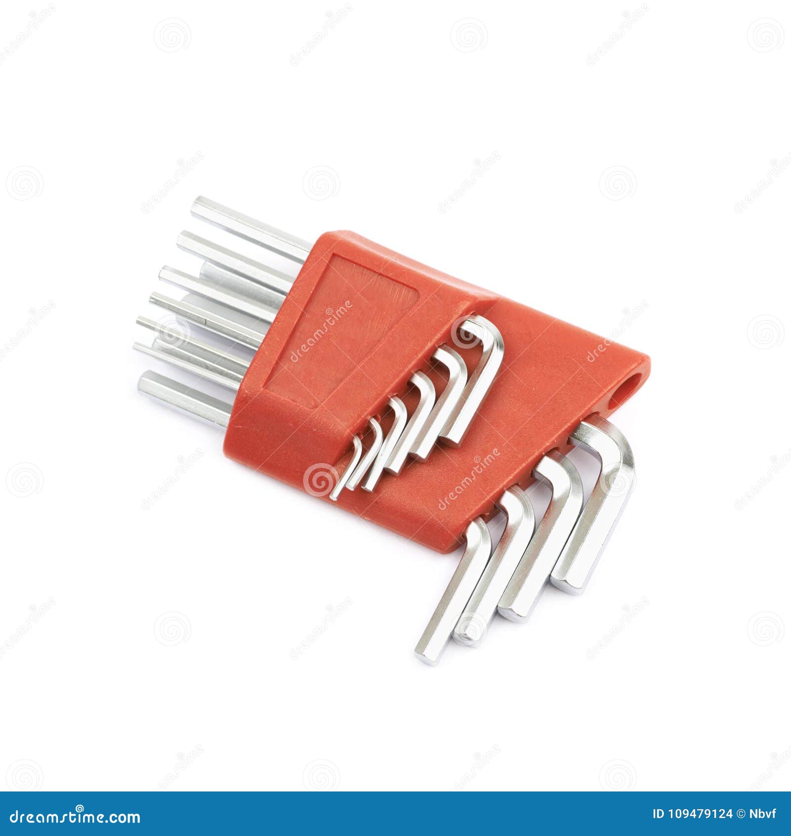 Metal hex key isolated stock photo. Image of concept - 109479124