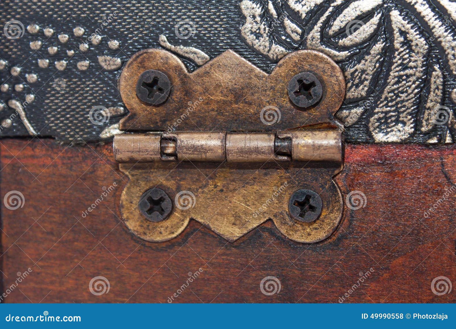 Metal Hinges on the Wooden Coffin Stock Photo - Image of decor, design ...