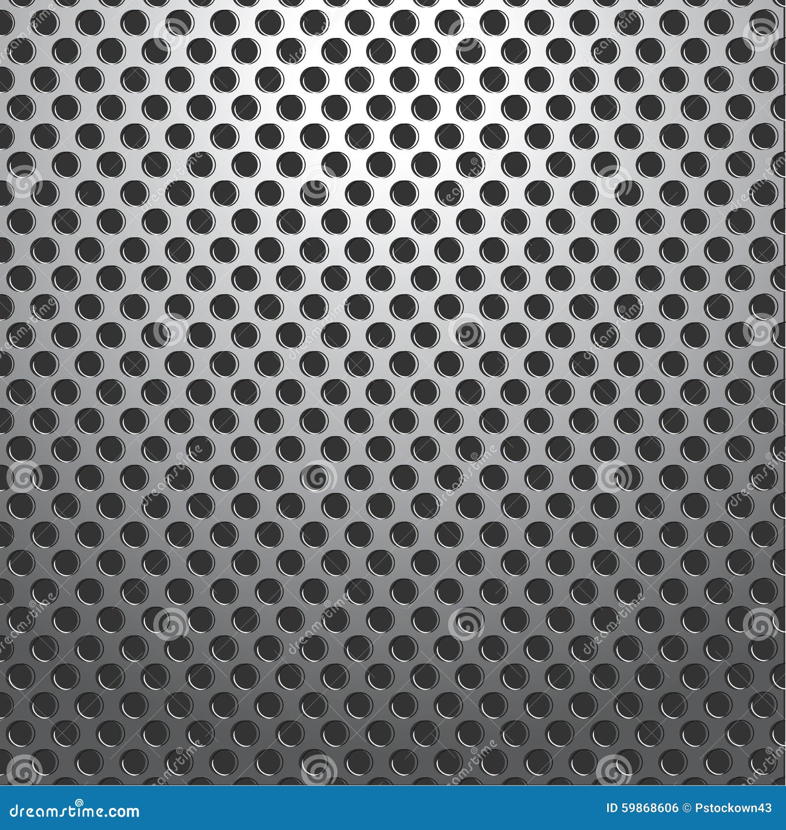 Metal Holes Plate Background Seamless Stock Vector - Illustration of ...