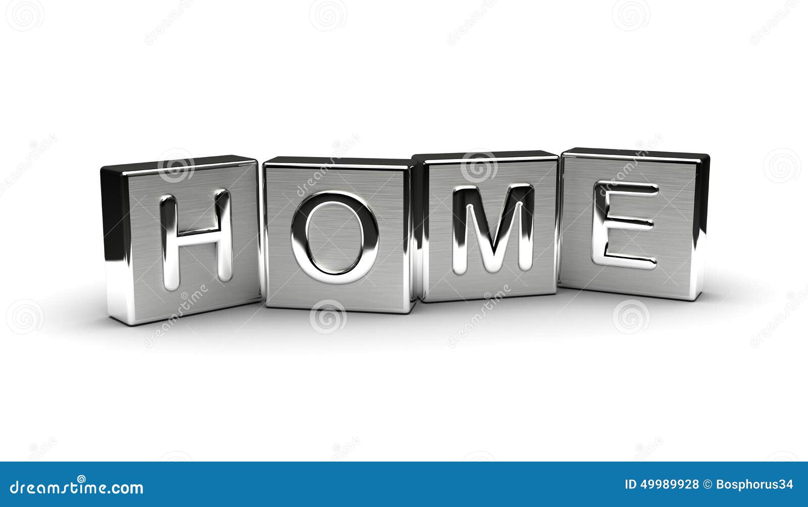 Metal Home Text stock illustration. Illustration of message - 49989928