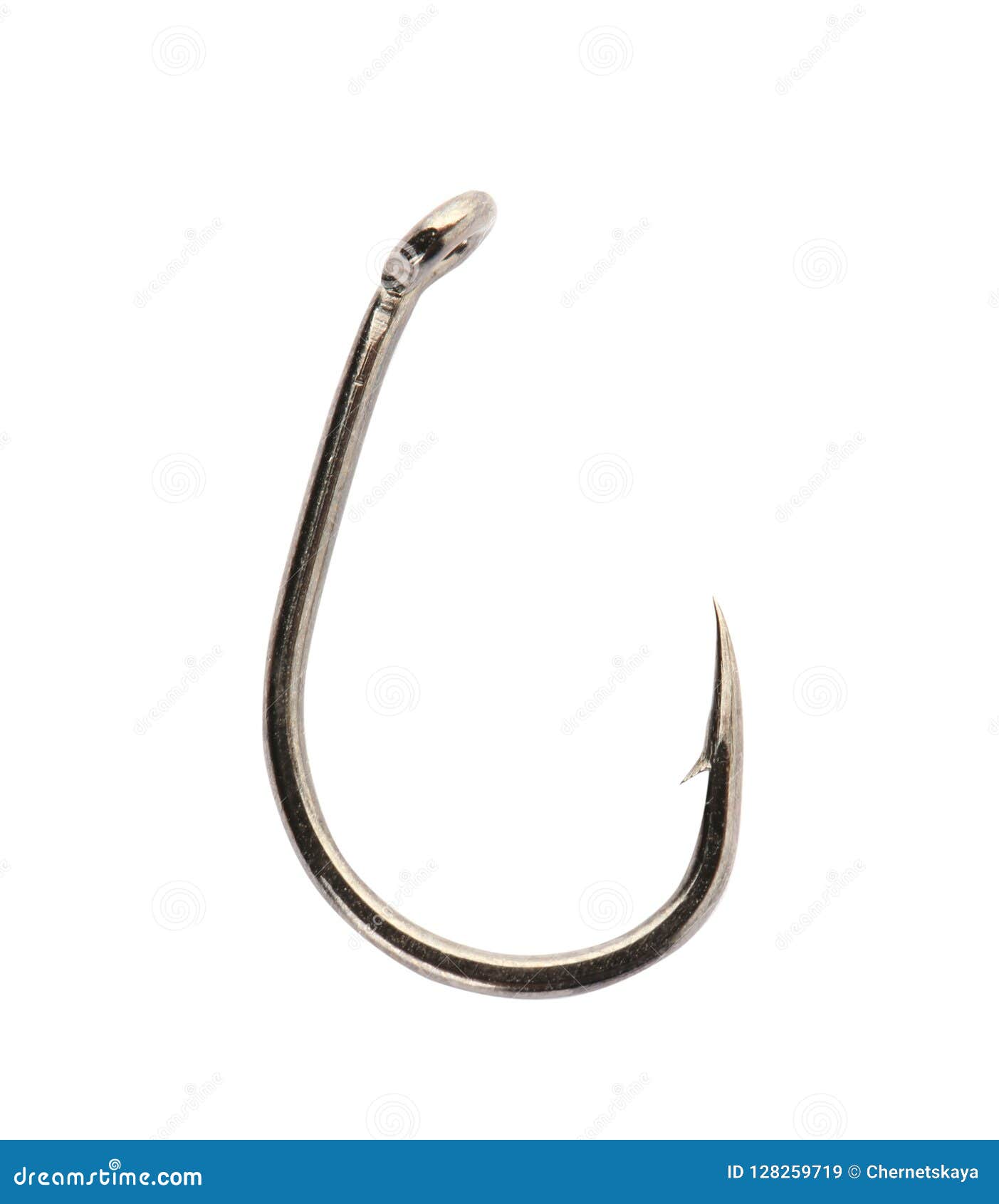 Metal Hook on White Background Stock Image - Image of metallic ...