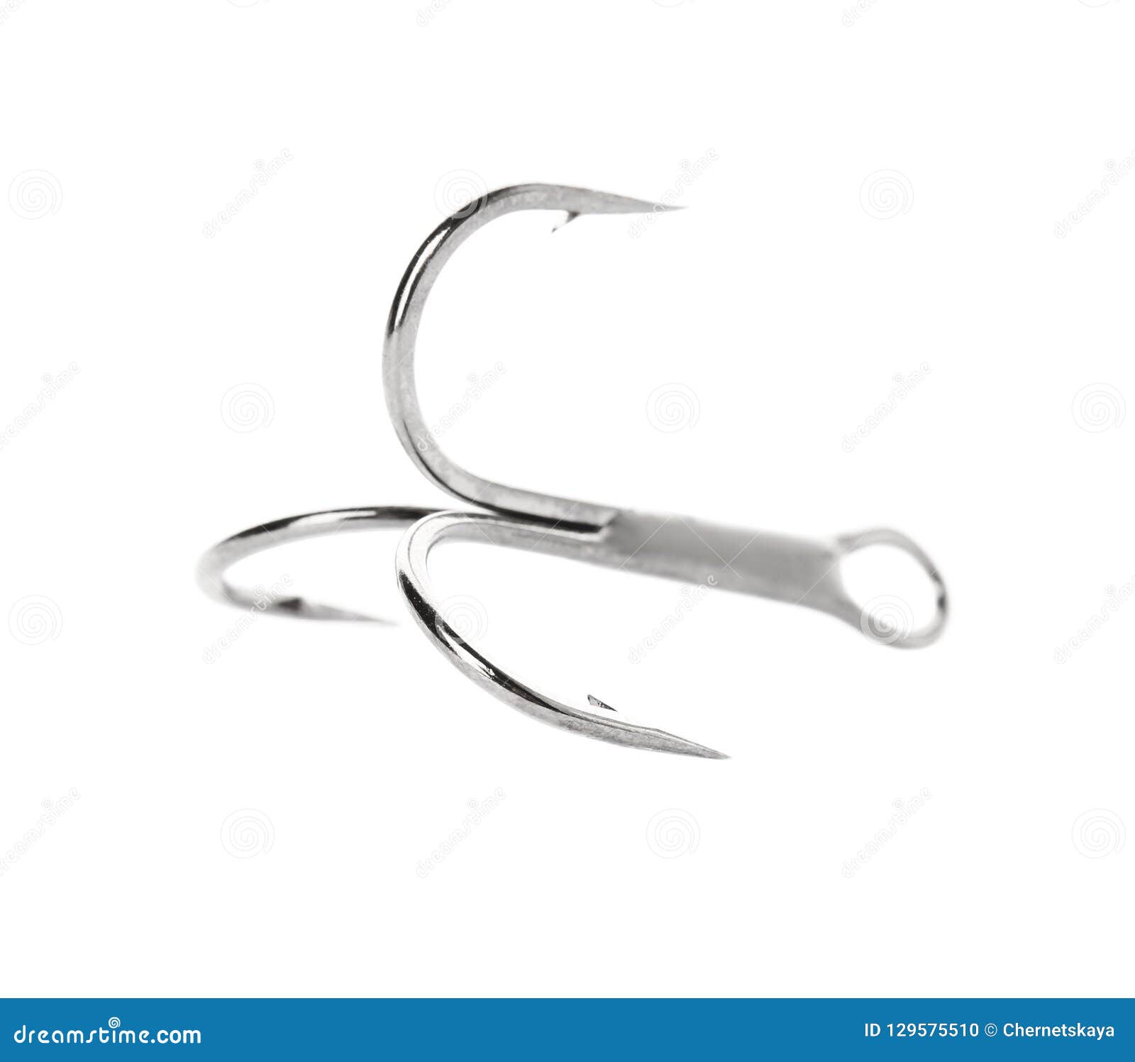 Metal Hook on White Background Stock Photo - Image of equipment ...