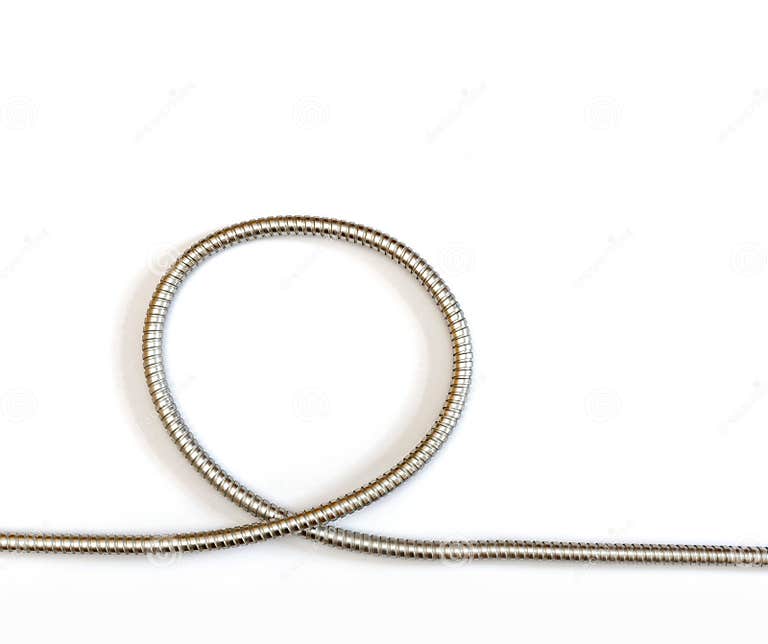 Metal hose loop stock photo. Image of bathroom, isolated - 46180950