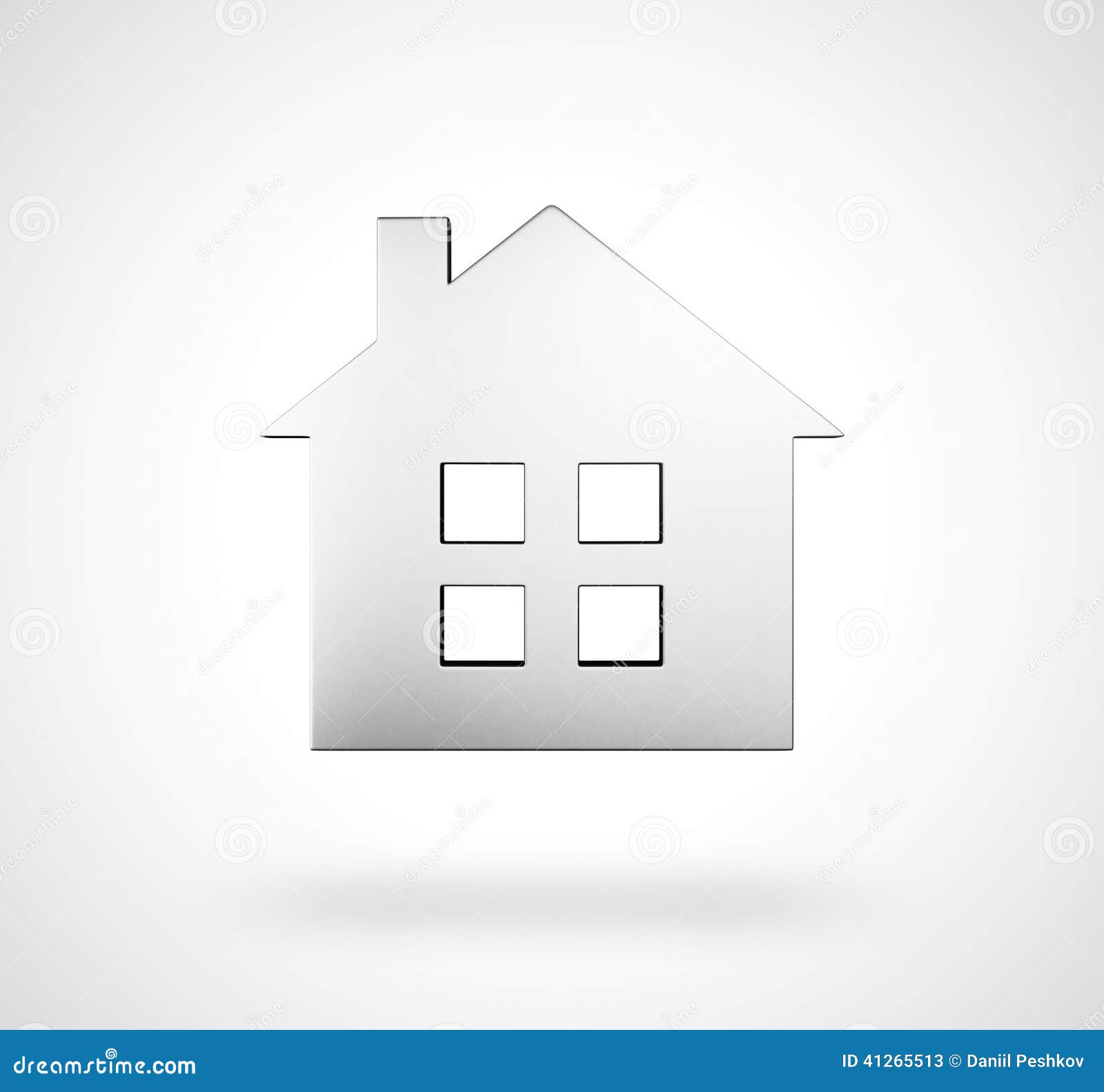 Metal house icon stock illustration. Illustration of estate - 41265513