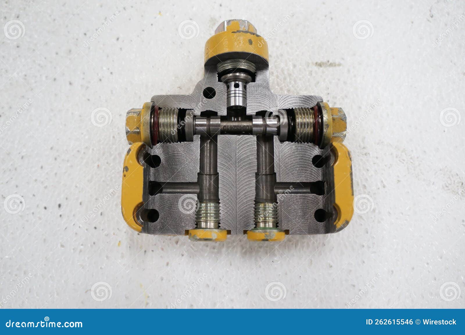 Metal Hydrostatic Flushing Valve on White Surface Stock Photo - Image ...