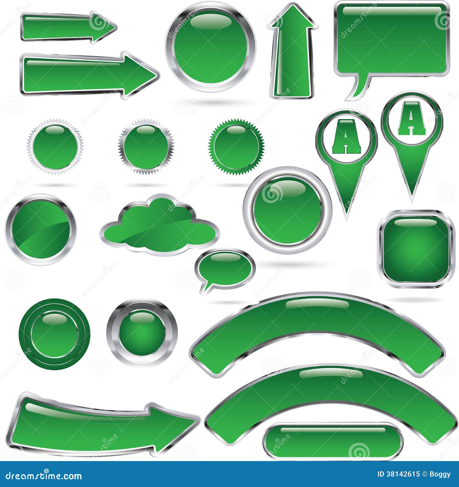 Metal icon collection stock vector. Illustration of internet - 38142615