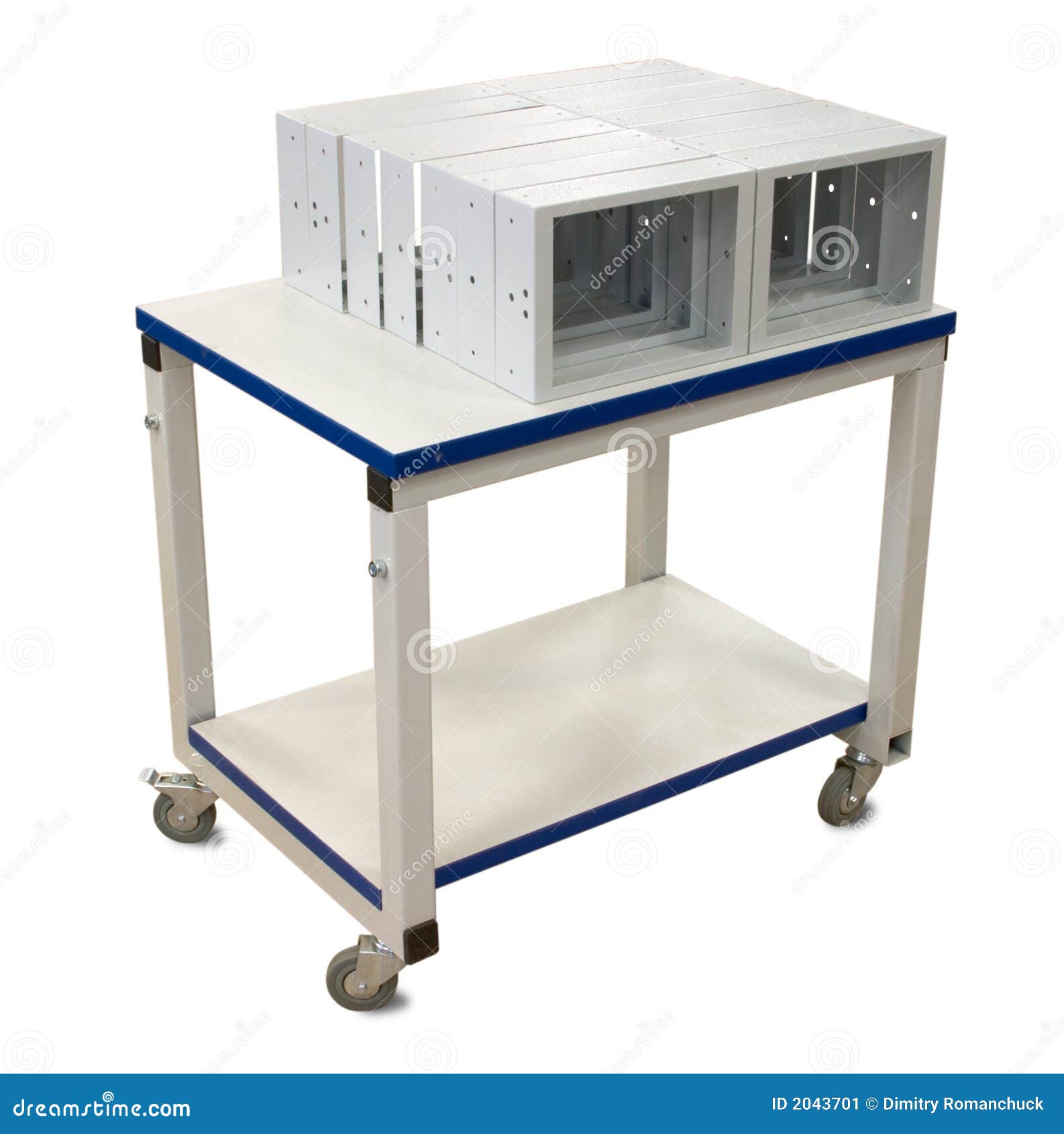Metal industrial trolley stock image. Image of metal, table - 2043701