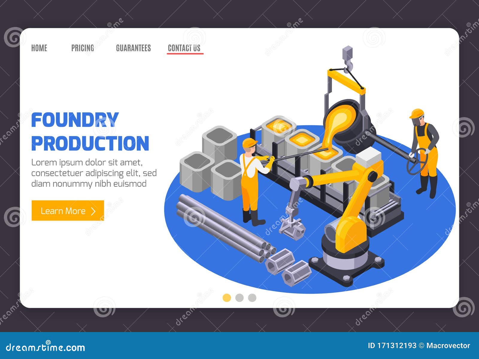 Metal Industry Banner stock vector. Illustration of element - 171312193