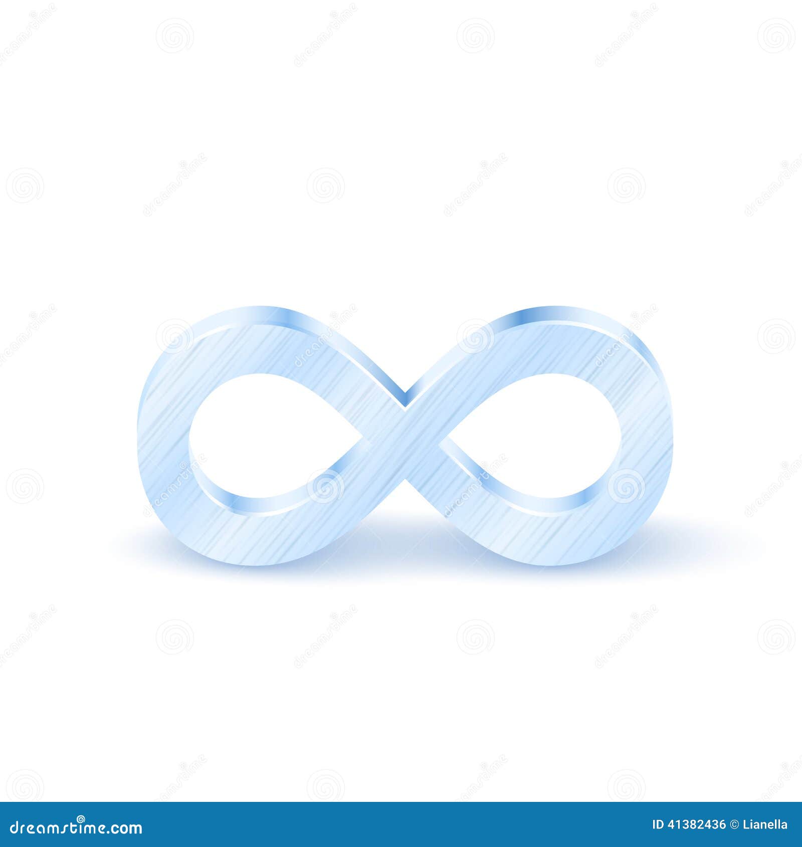Metal Infinity Symbol stock vector. Illustration of color - 41382436