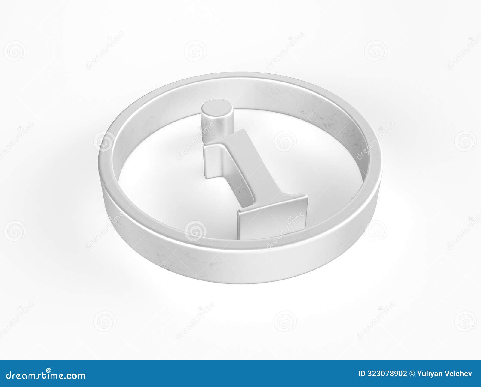 Metal info symbol stock illustration. Illustration of isolated - 323078902