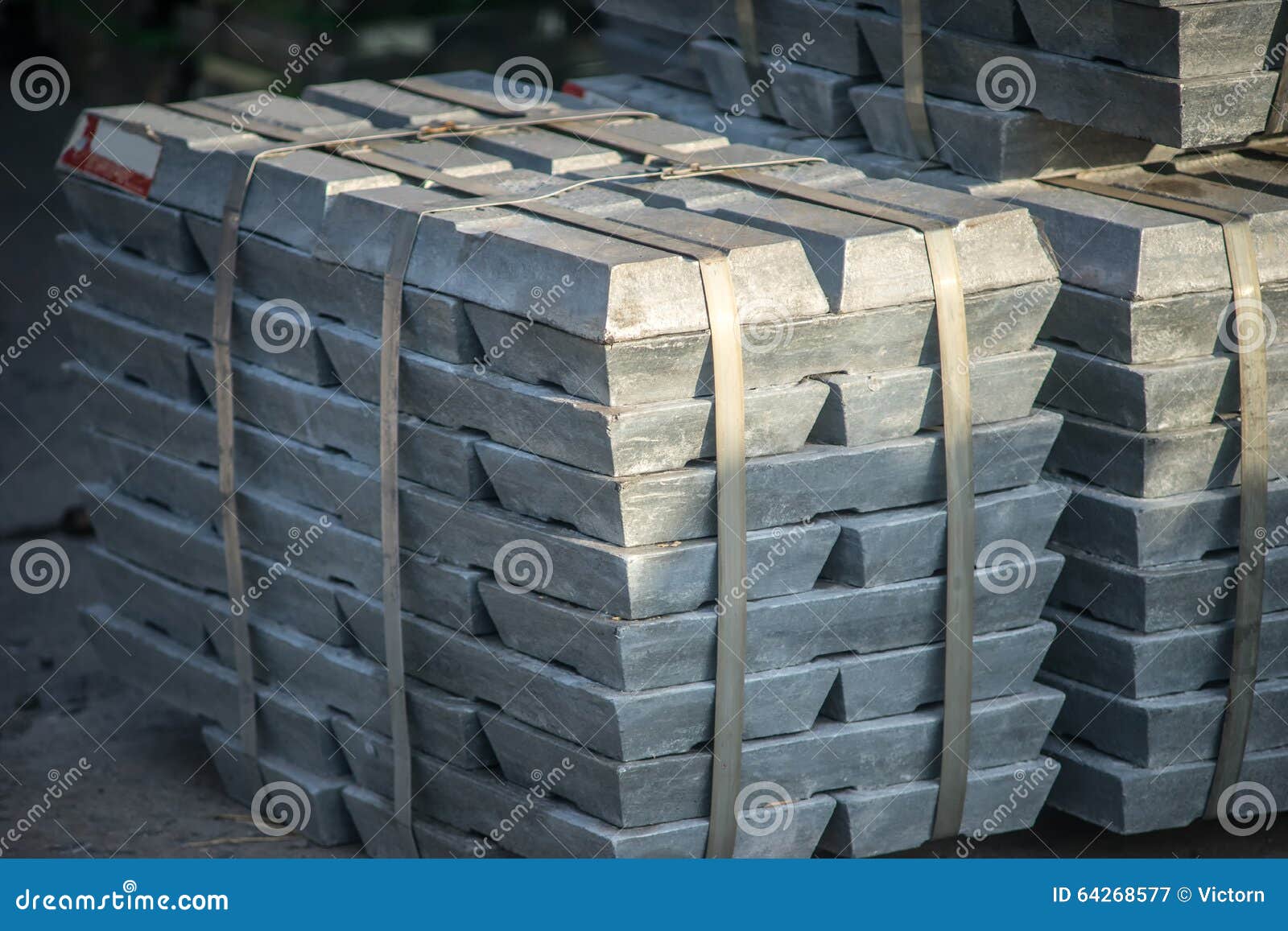 Metal ingots stock image. Image of profile, metal, heavy - 64268577