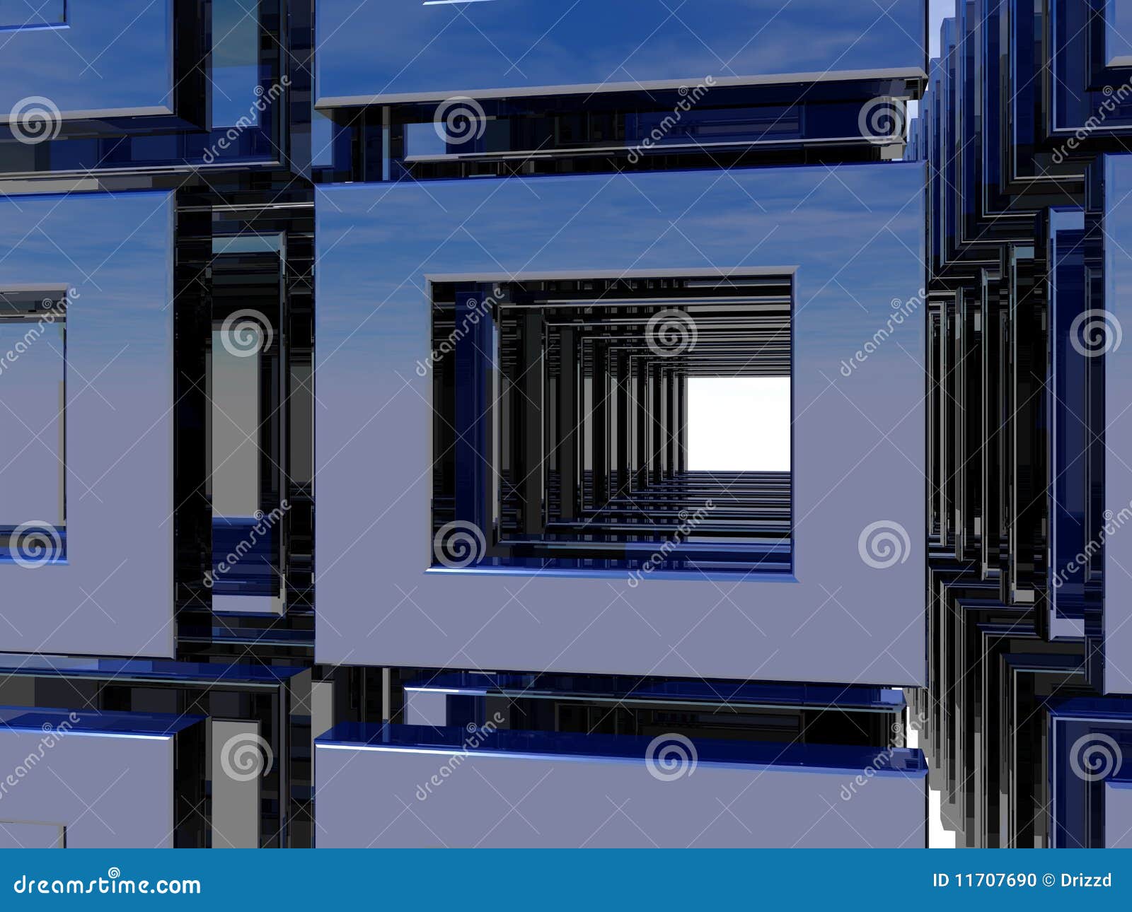 Metal installation stock illustration. Illustration of futuristic ...