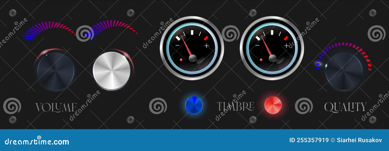 Metal Interface Buttons Collection for Power Volume Playback Control ...